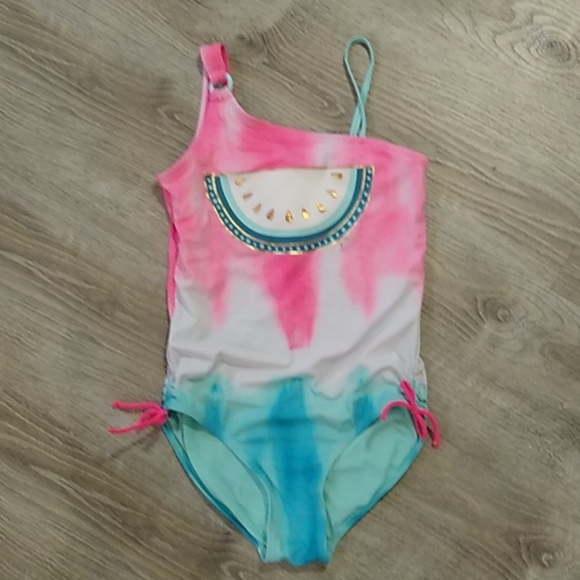 Justice | Swim | New Justice Girls Tie Dye Watermelon Bathing Suit ...